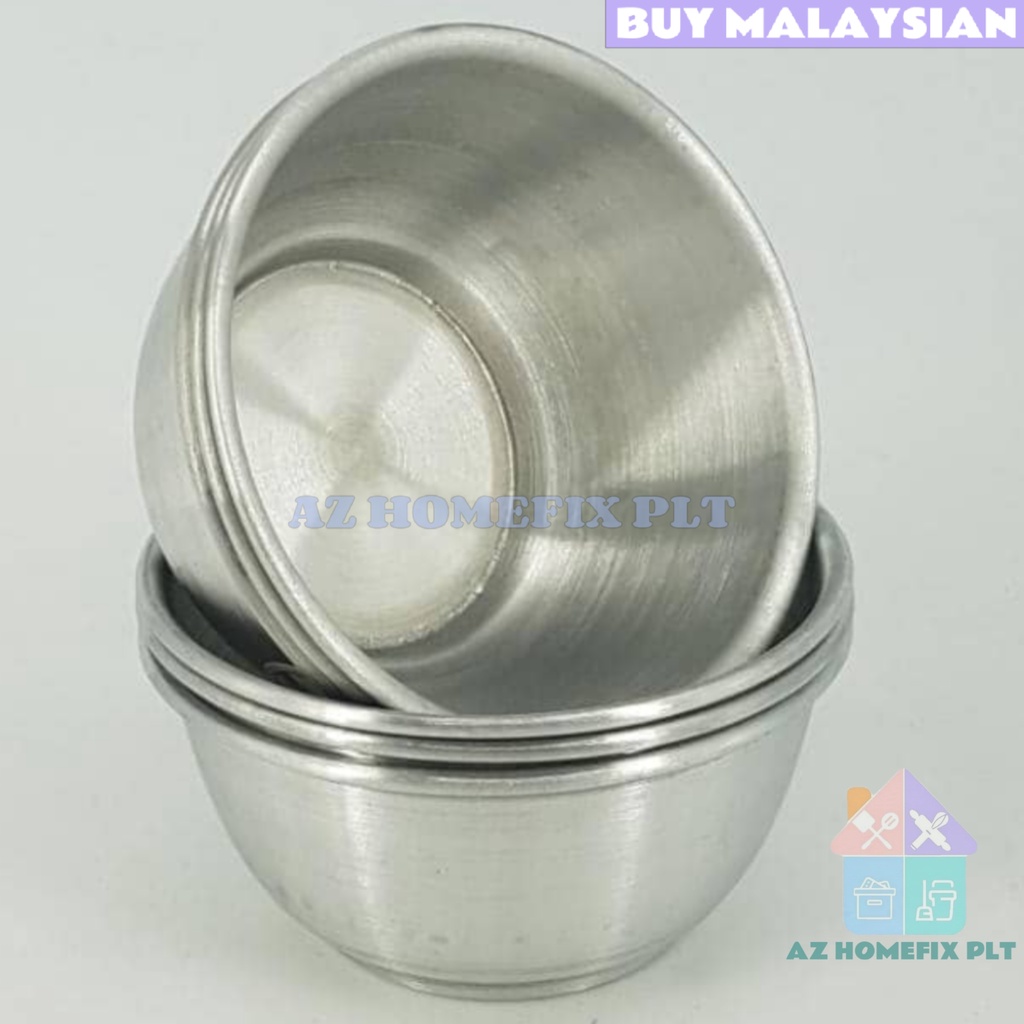 10cm (5pcs) Thick Bowl/Steam Rice Cup Bowl/Acuan Kuih/Nasi Kukus/Loyang ...