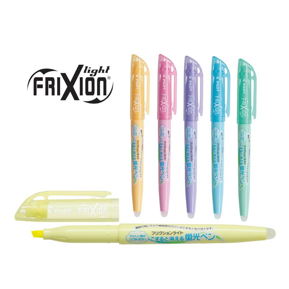 PILOT Frixion Light Erasable Highlighter - Yellow/Soft Green/Soft Pink ...