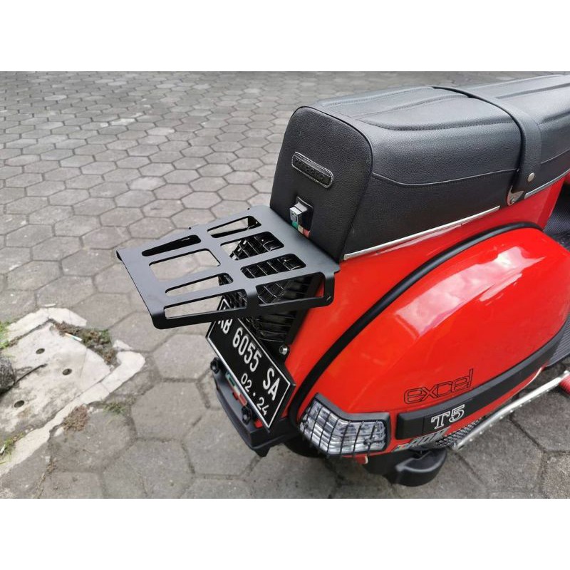 Vespa PX EXEL BACKRACK/ VESPA PX EXEL SUPER SPRINT VBB Rear Rack ...