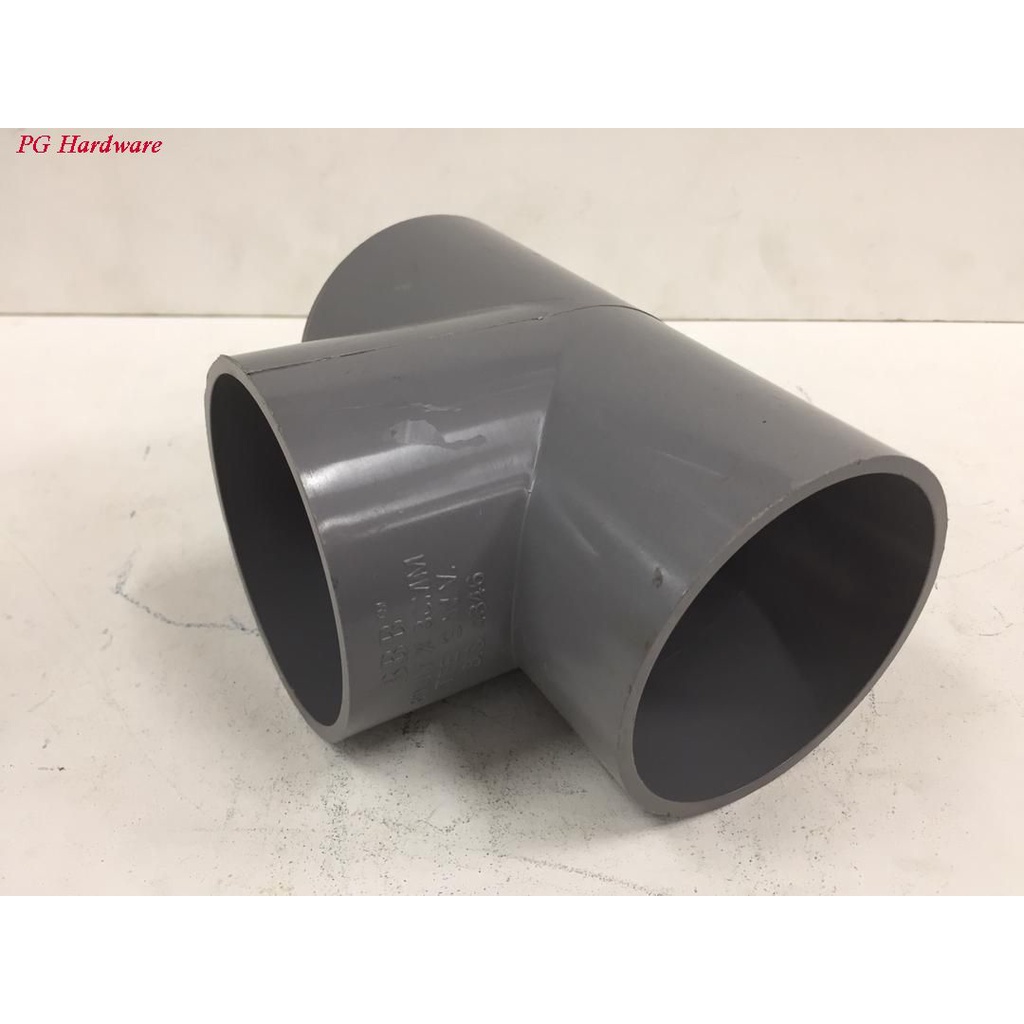 BBB PVC Pipe Equal Tee SWV (Grey) | Shopee Malaysia