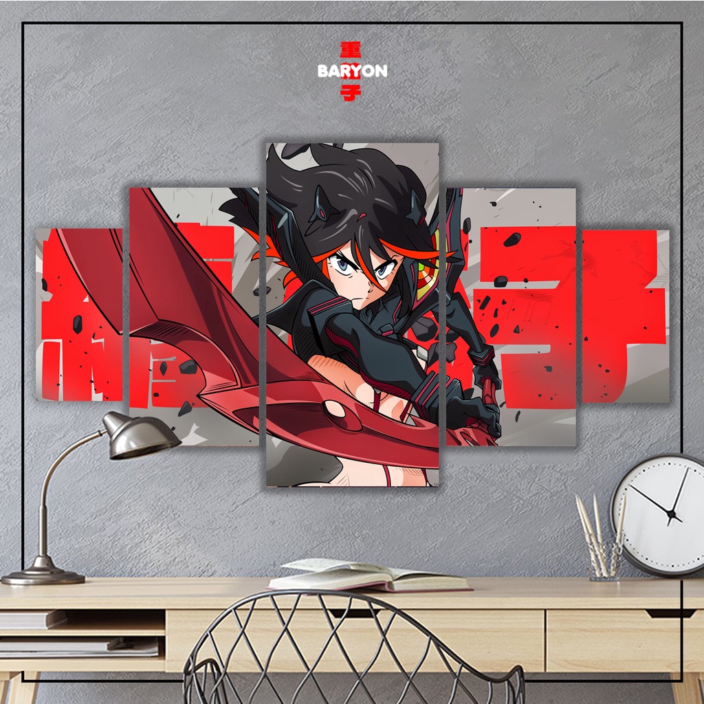 HIASAN DINDING KAYU Baryon KILL LA KILL Wall Decoration 1 Set Wall ...