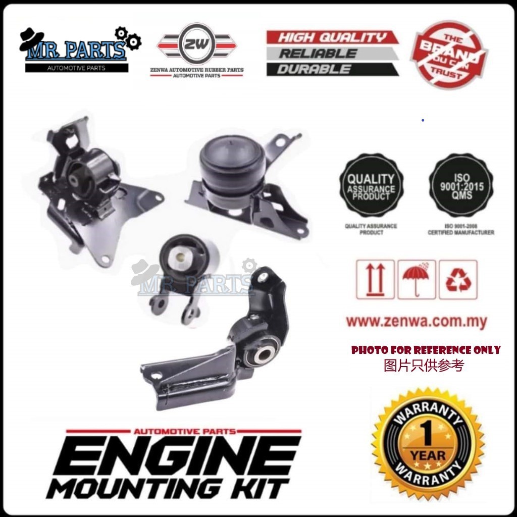 TOYOTA VIOS NCP42 / NCP93 / NCP150 ENGINE MOUNTING KIT SET (ZW ...