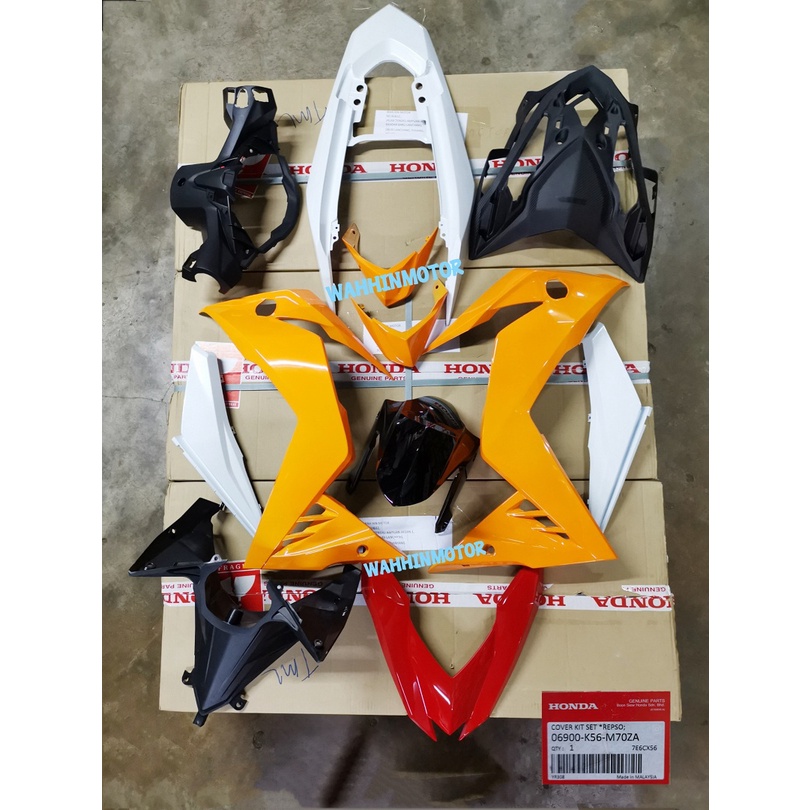100% ORIGINAL BSH HONDA RS150 RS 150 V1 V2 V3 V4 REPSOL SERIES BODY COVERSET COVER SET ORI ...