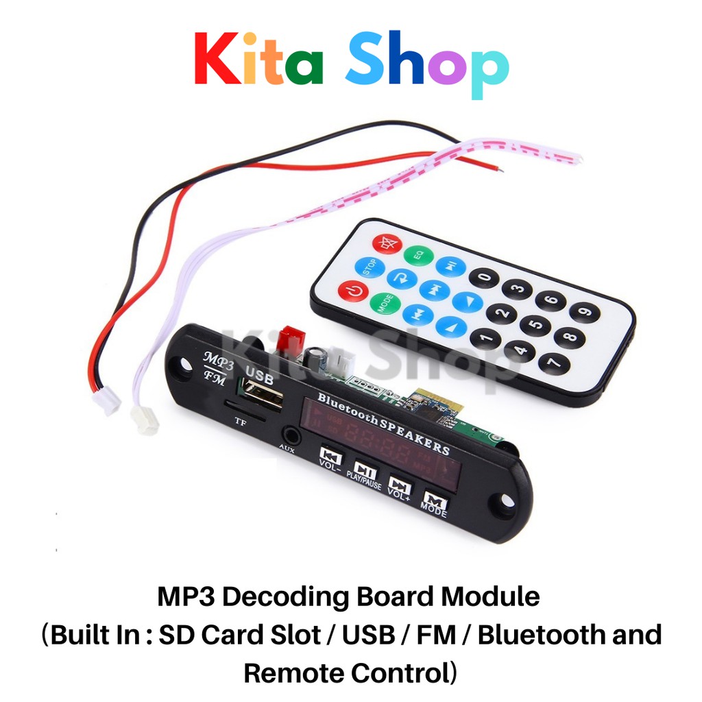 MP3 Decoding Board Module (Built In : SD Card Slot / USB / FM ...