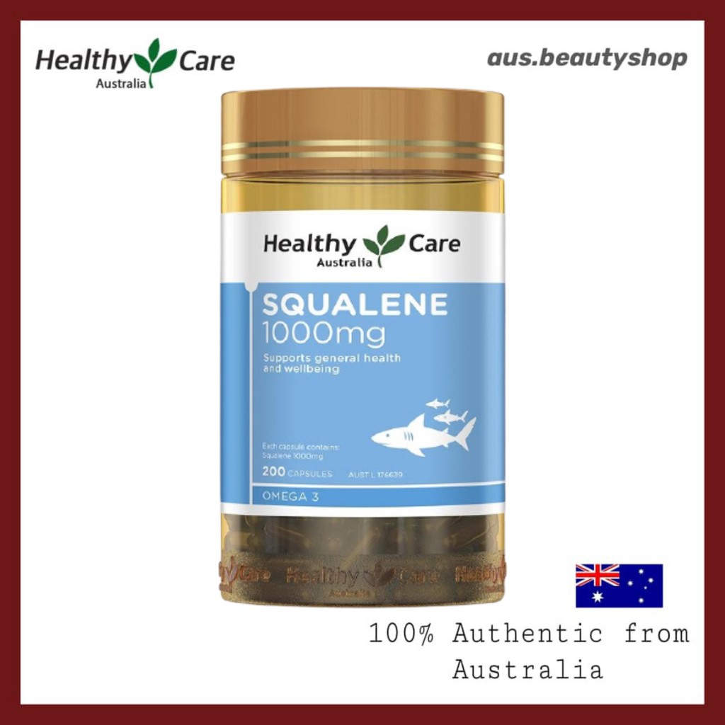 [100% Authentic] Healthy Care Squalene 1000MG (200 capsules) | Shopee ...