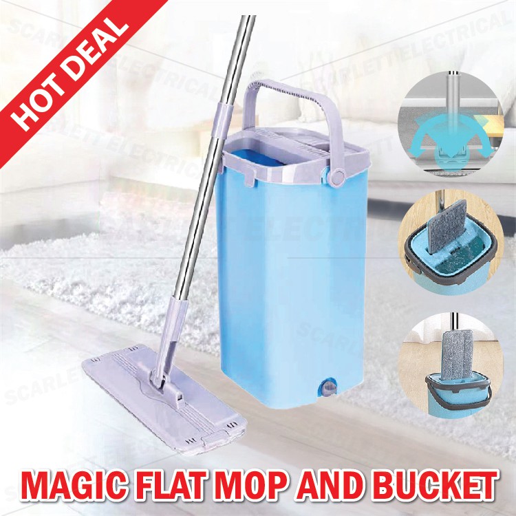 READY STOCK Multifunction Magic 360° Flat Mop Bucket Rotating ...