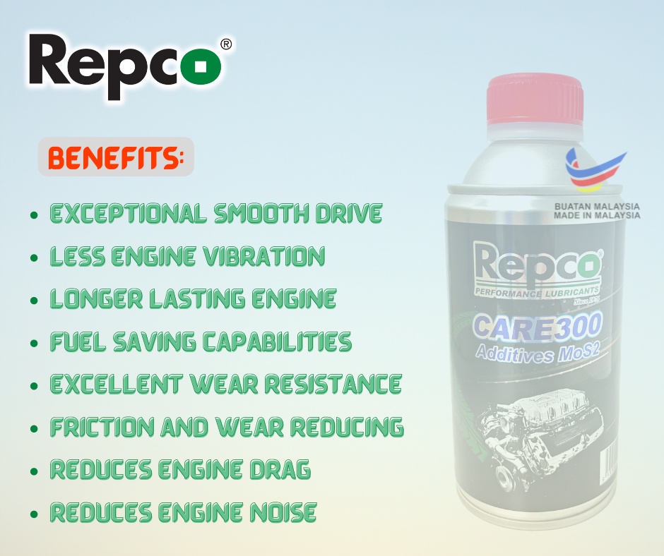 Repco CARE300 Additives MoS2 Engine Treatment (250ML) | Shopee Malaysia