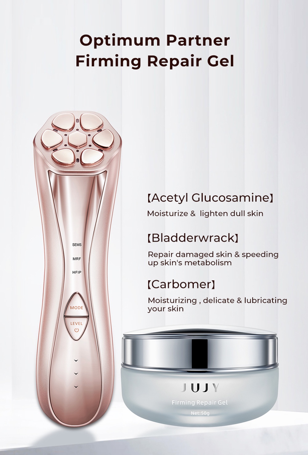 [Original]JUJY 24K Rejuvenating and Tightening RF + EMS Facial Device ...