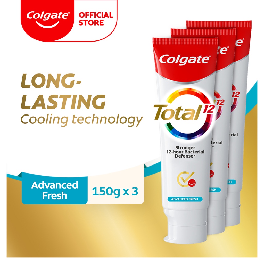 Colgate Total Advanced Fresh Toothpaste 150g [Bundle of 3] Value Deal ...