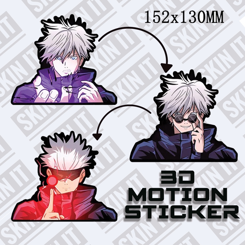 3D Motion Sticker Peeker Satoru Gojo | Shopee Malaysia