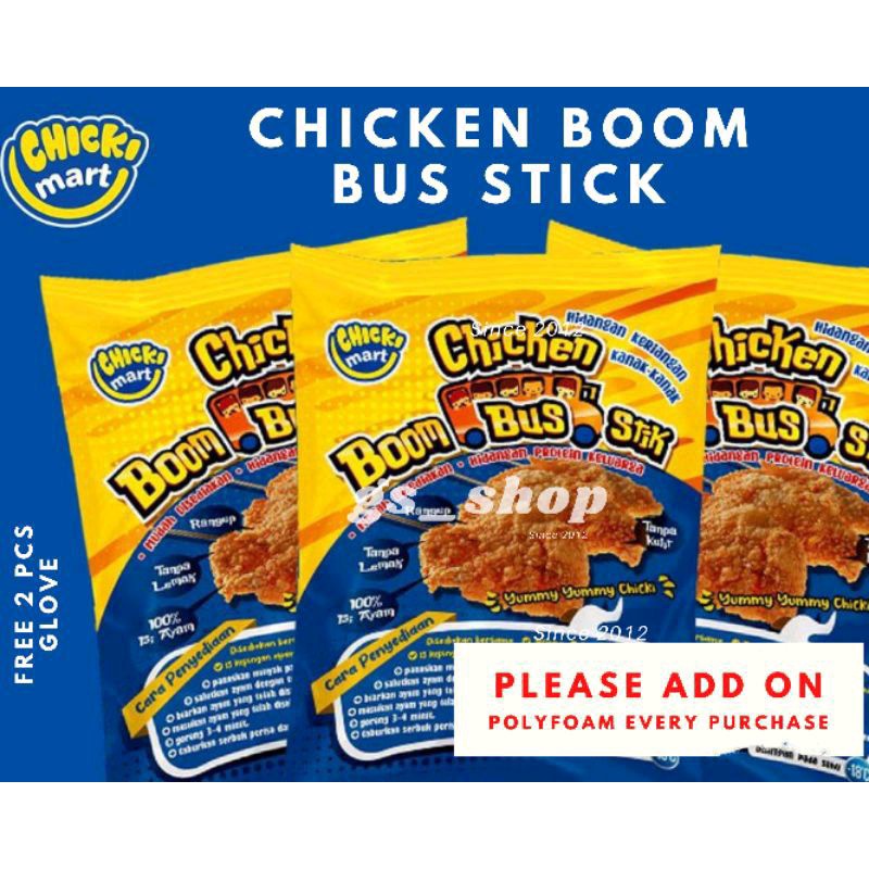 Chicken Boom Bus Stick CBBS (1 set/per oder) Sejuk Beku Ayam Goreng ...