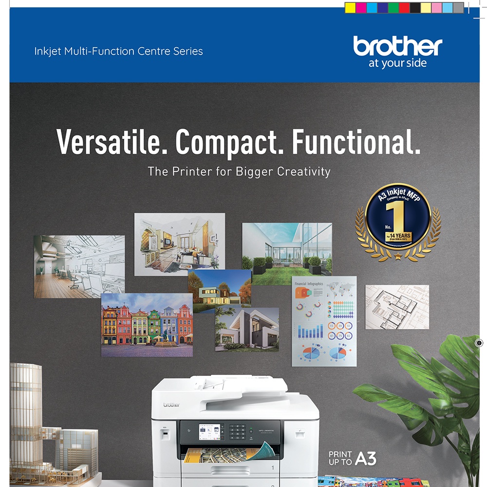 Brother MFC-J2340DW A3 Wireless Colour Inkjet Printer | 35ppm | 2.7 ...