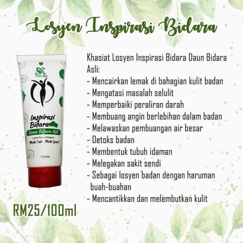 LOSYEN INSPIRASI BIDARA ASLI LOSYEN PANAS 100ML | Shopee Malaysia