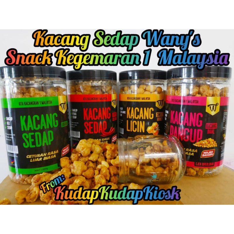 Kacang Sedap Wanys Botol Biasa | Shopee Malaysia