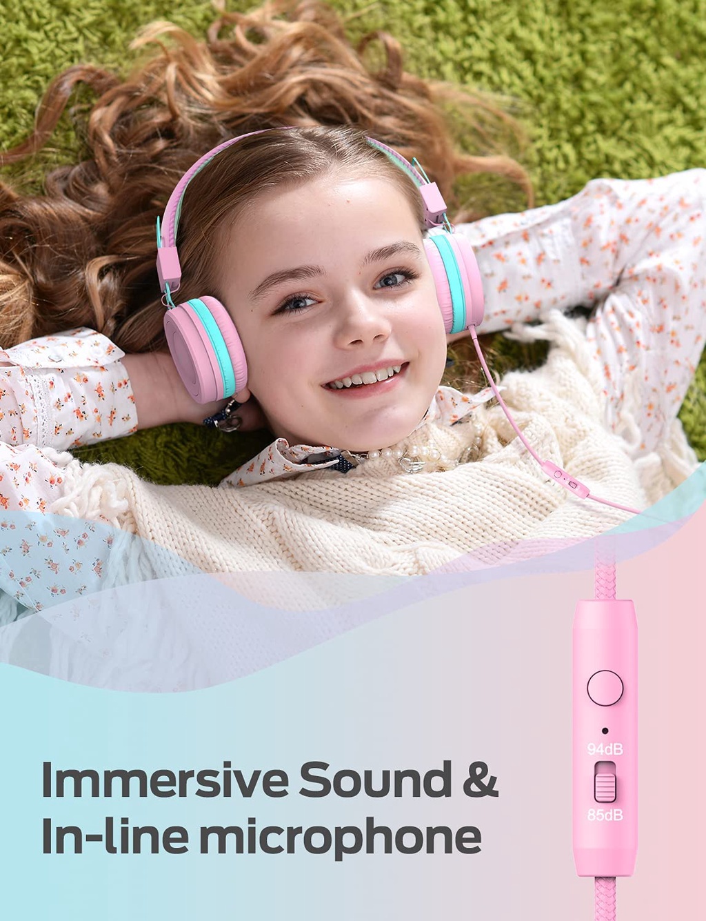 iClever Kids Wired Headphone H With Mic HS14 | Shopee Malaysia