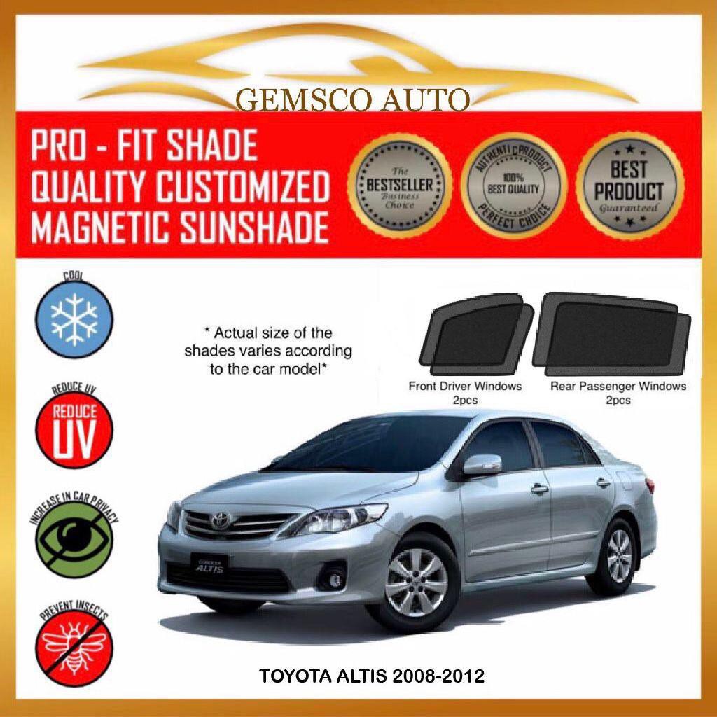 Toyota Altis 10th Gen 2008 - 2012 ( 4 pcs ) Car Magnetic Sunshade ...