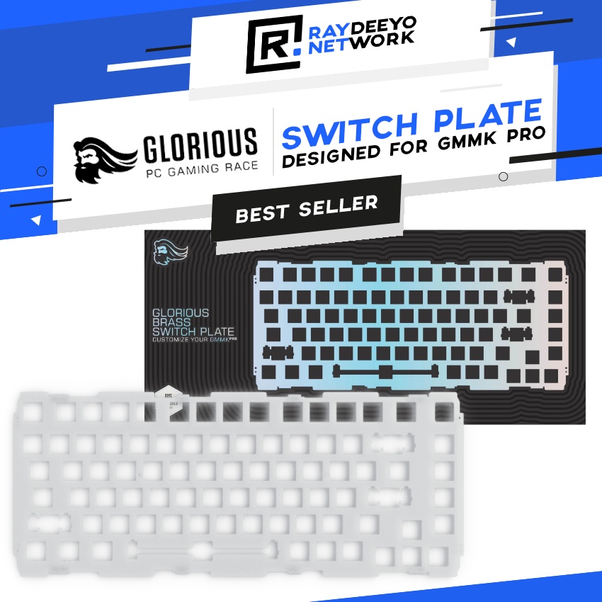 Glorious GMMK Pro 75% Pre-Built Full Set RGB Keyboard [Ultra Premium/Included Wrist Rest/Support ...