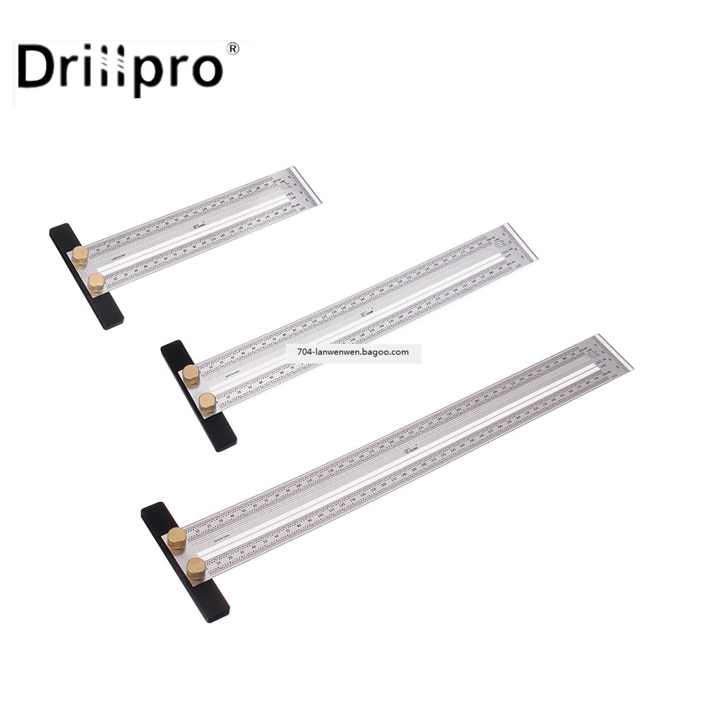 Drillpro Woodworking Scriber Positioning Marking T Ruler Stainless ...