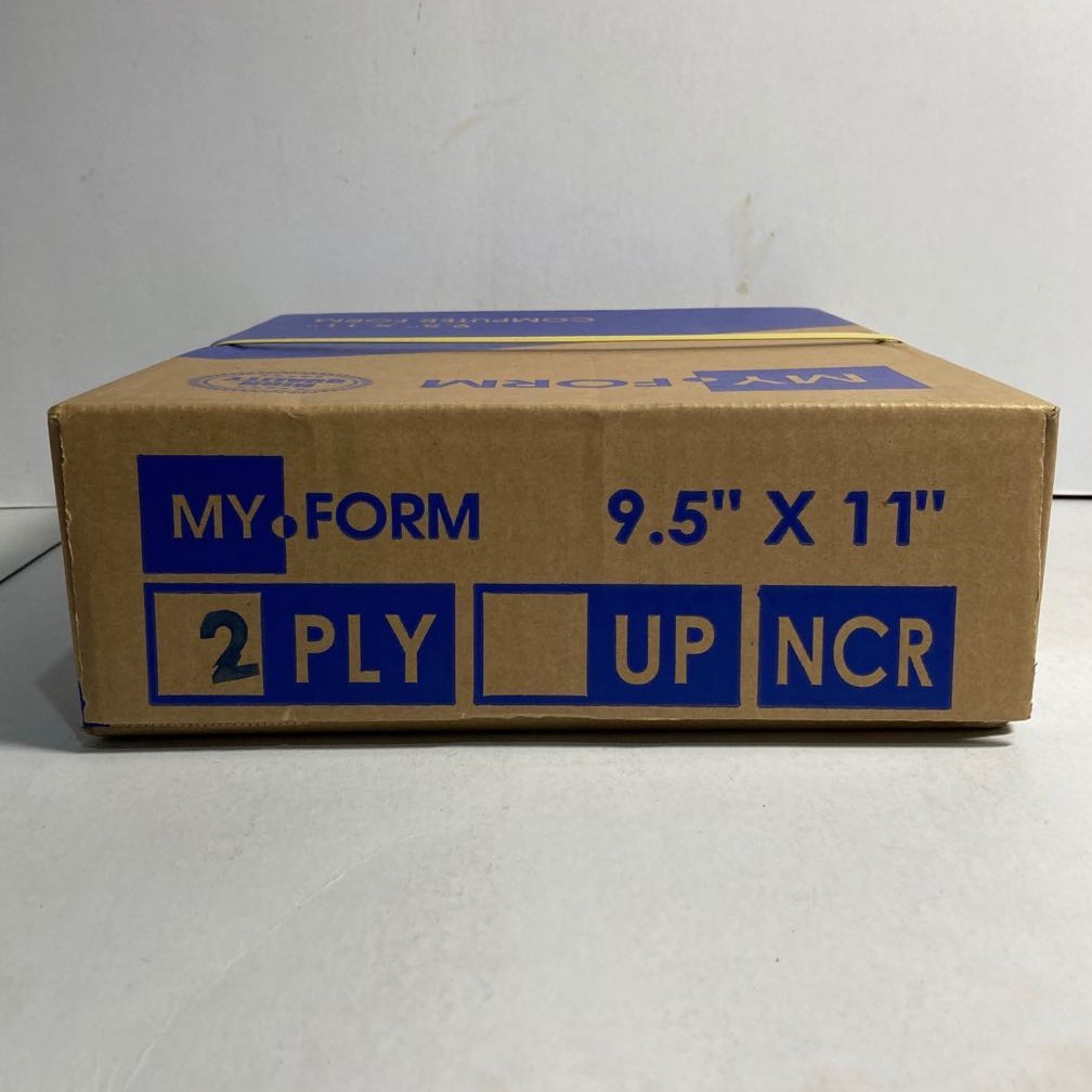 MY FORM COMPUTER FORM-9.5"X11" 1PLY/1PLY 2UP/2PLY/2PLY 2UP/2PLY NCR WP ...