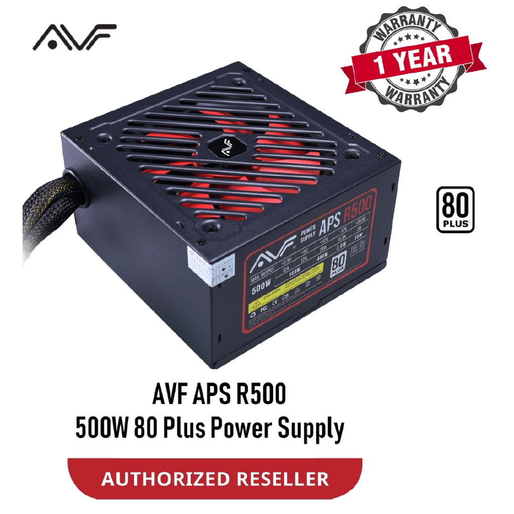 AVF APS R500 500W 80 Plus Power Supply Unit (APS-R500) | Shopee Malaysia