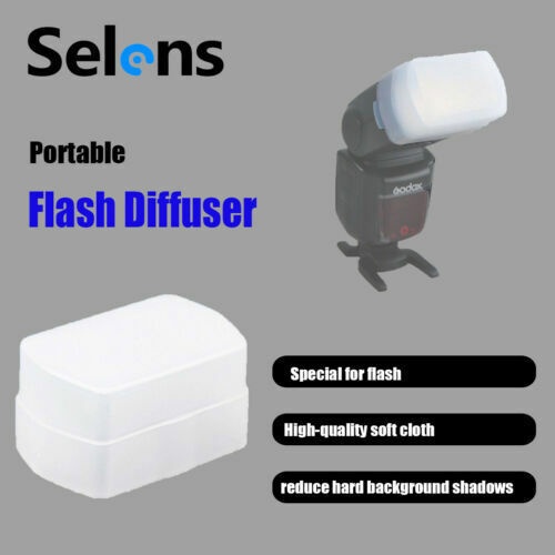 Selens Bounce Flash Soft Diffuser Dome Cover for Godox V860C TT685 ...