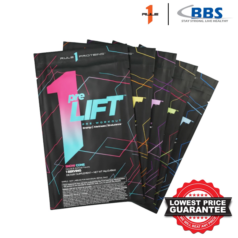 R1 Pre Lift Sample Single Pack (1pcs) - Pre Workout, Upgrade, Energy ...