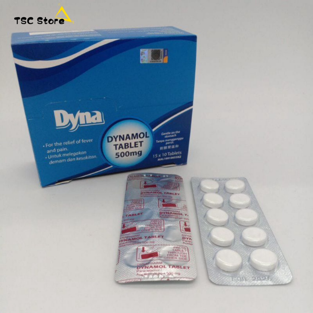 [Ready Stock] Dyna Dynamol Tablet 500mg (10tablet/strip) | Shopee Malaysia
