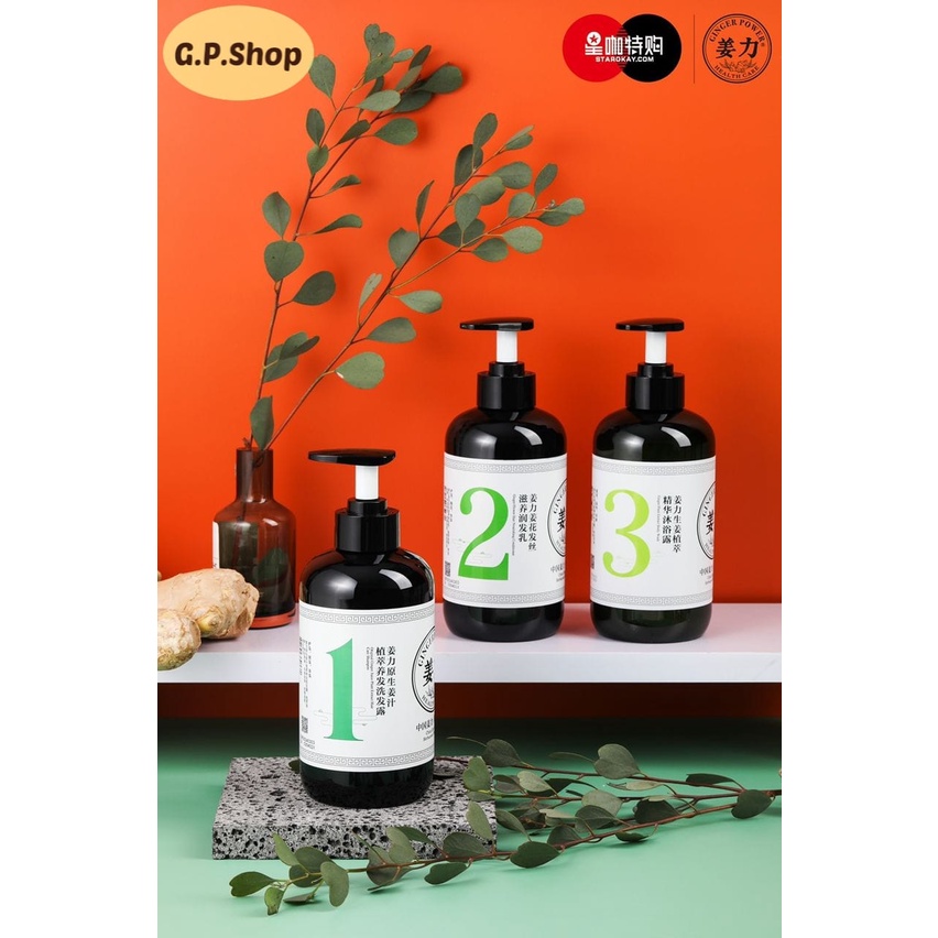 Ginger Power Shampoo/ Conditioner/ Anti-Hair Loss/Shower Gel Body Wash ...