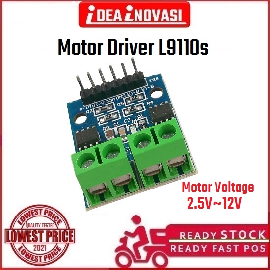 L9110S 0.8A Dual DC Motor Driver Module | Shopee Malaysia