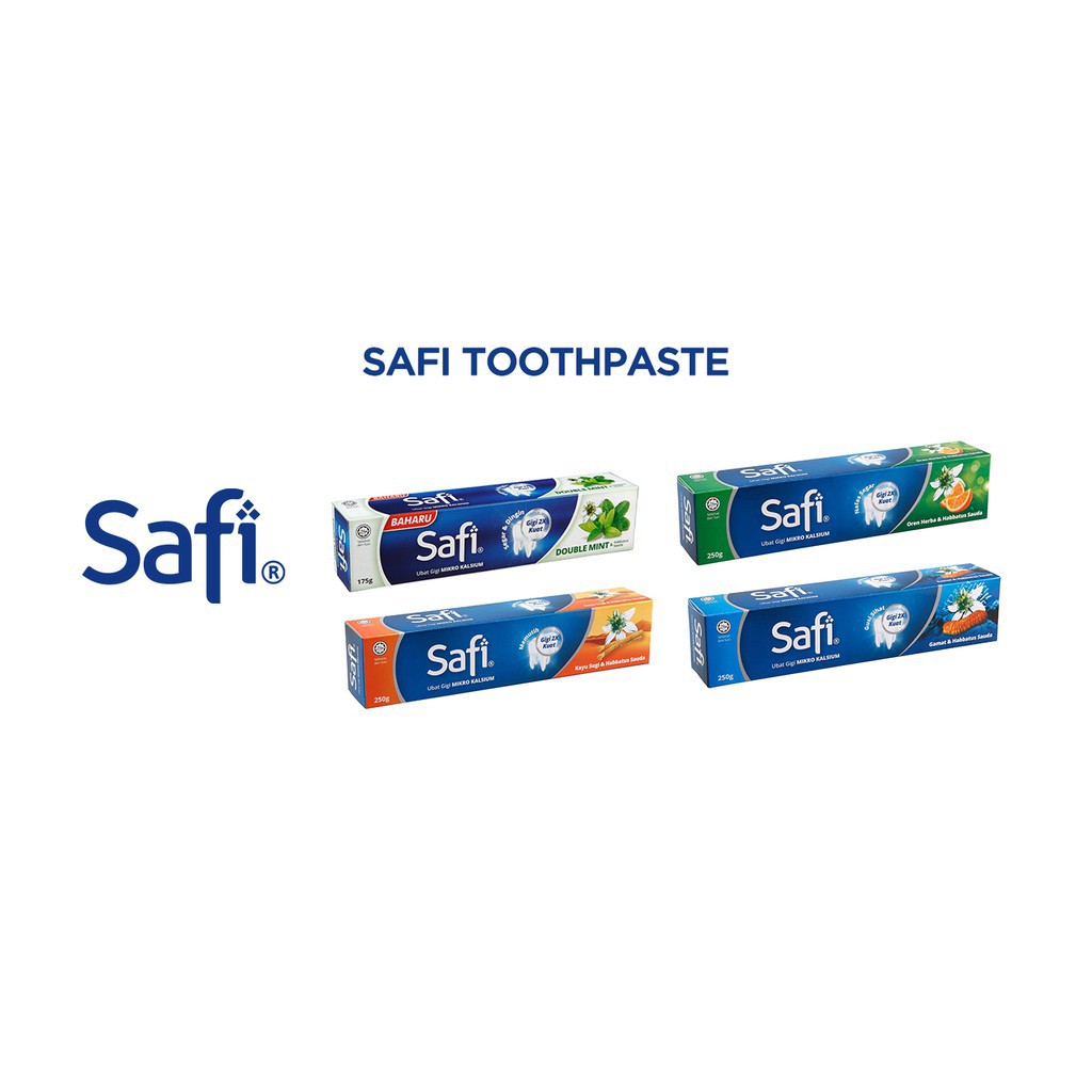 Safi Toothpaste / Ubat Gigi Kayu Sugi, Gamat, Oren Herba 175g | Shopee ...
