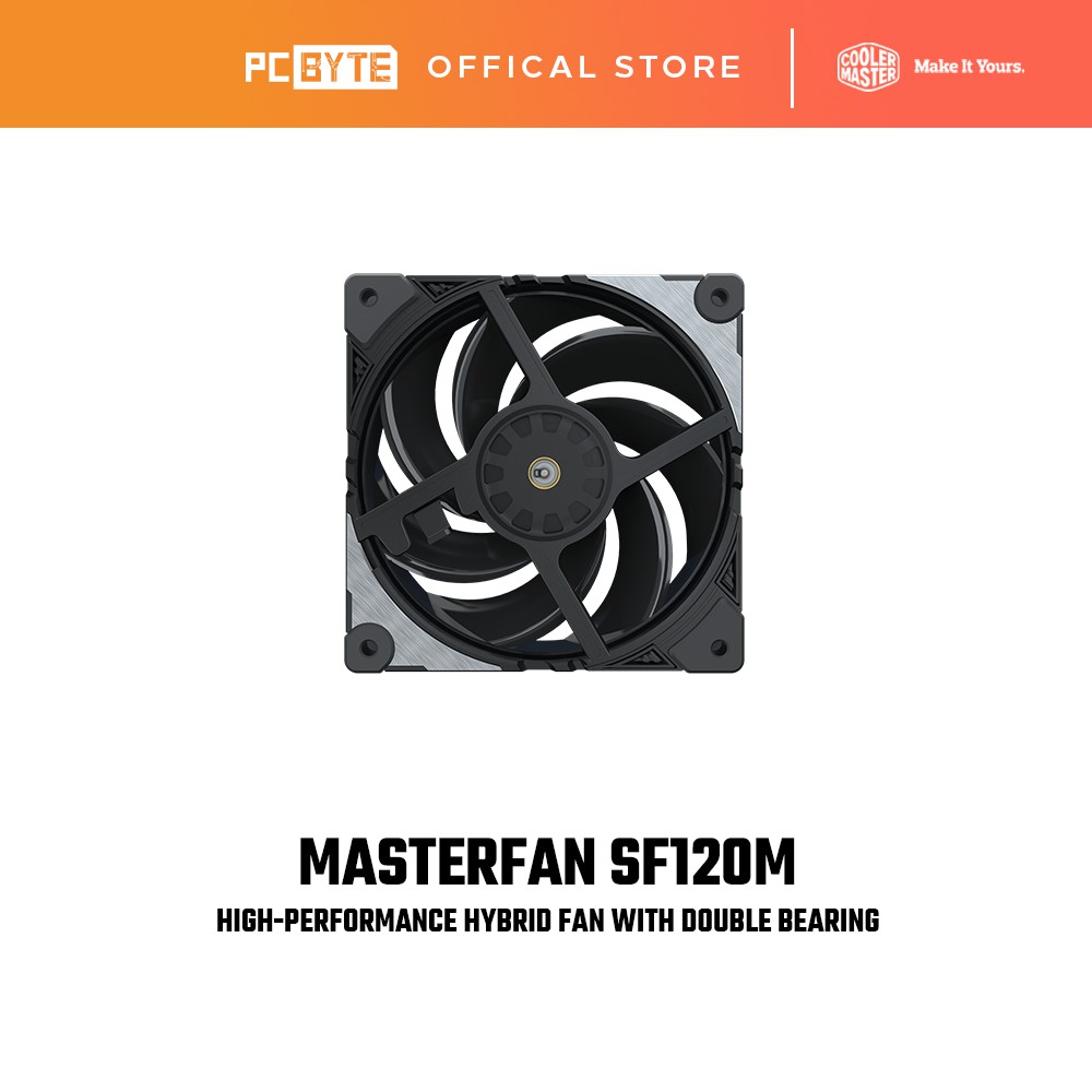 Cooler Master MasterFan SF120M Silence Dual Bearing 120mm Case Fan ...