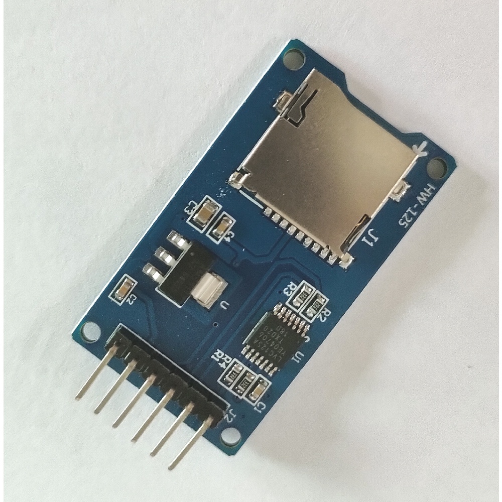 Micro SD card module - SPI interface with level conversion chip ...