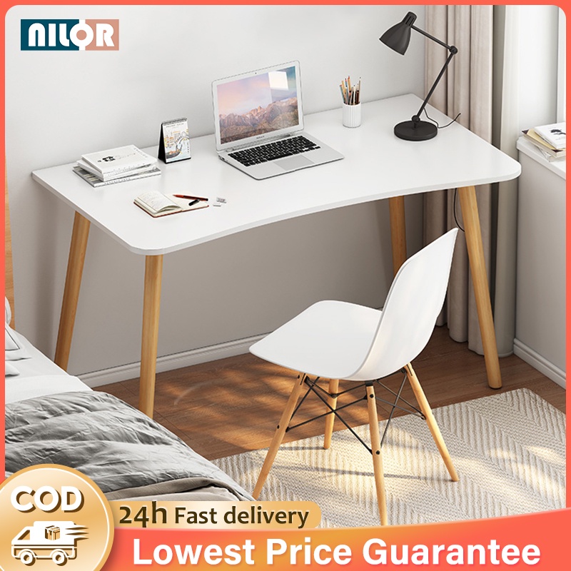 NR Writing Desk Nordic Study Table Home Wooden Modern Simple Computer ...