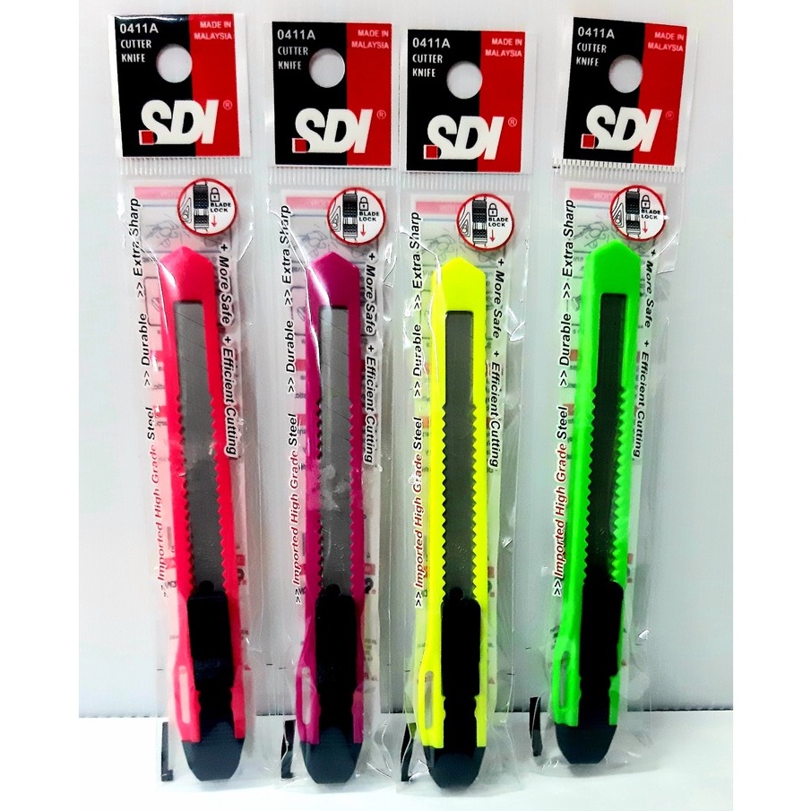 SDI CUTTER KNIFE 0411A 9MM-READY STOCK | Shopee Malaysia