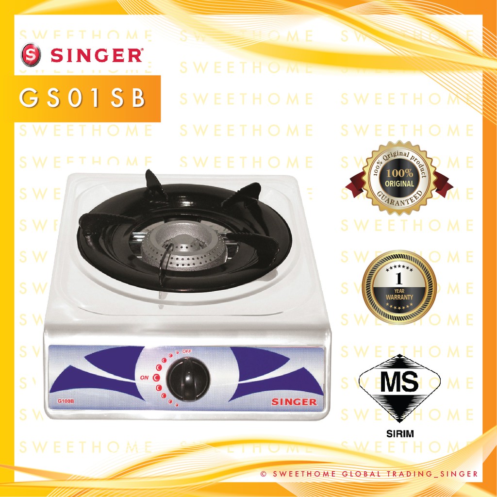Singer GS01SB Single Burner Gas Cooker | Shopee Malaysia