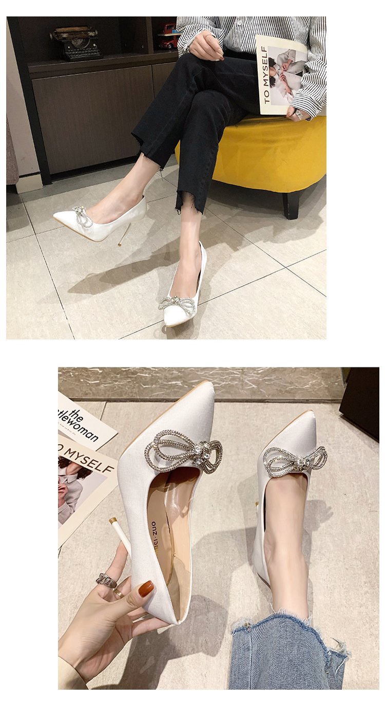 SWEETC Kasut raya perempuan Raya Heels kasut tinggi Women's Pointed Toe ...