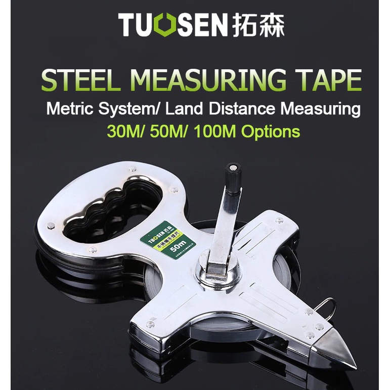 MKR 30M 50M 100M TUOSEN HIGH SPEED OPEN REEL STAINLESS STEEL LONG TAPE ...