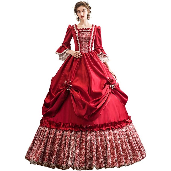 Medieval Dress Baroque Marie Antoinette Dresses Renaissance Historical