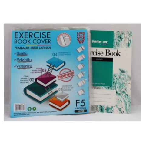 Lion Clear Book Cover Pembalut Buku F5 (10sheets/pkt) | Shopee Malaysia
