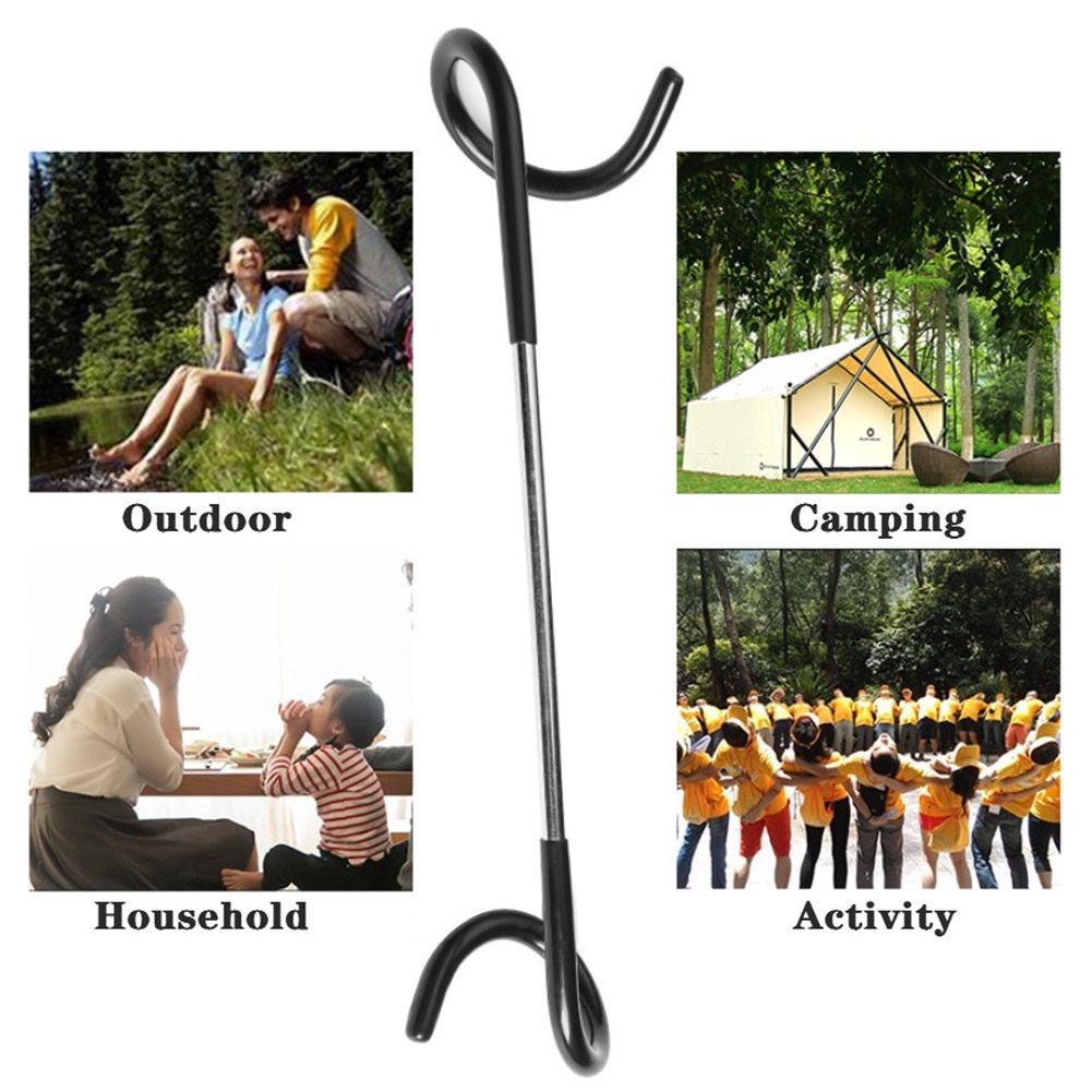 Camping 2-way Lamp Hanger Multipurpose Hook Aluminum Alloy Post Tent ...
