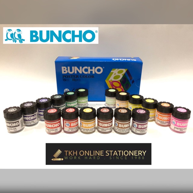 Buncho Poster Colour 15cc 18pcs | Shopee Malaysia