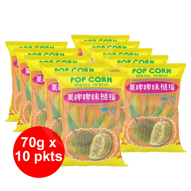 Durian pop corn snack | Shopee Malaysia