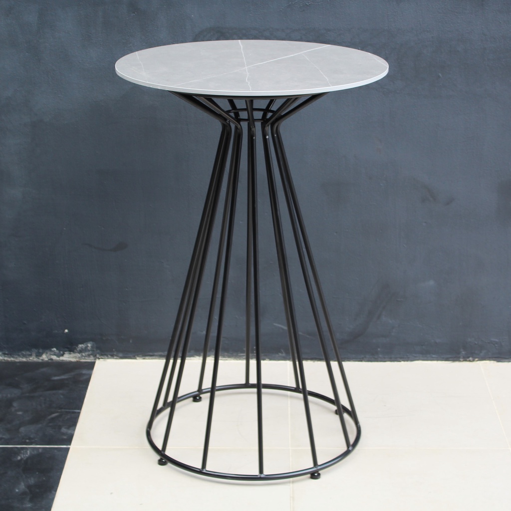 Contemporary High Bar Table / Round Sintered Stone Bar Table - FRM5208 ...