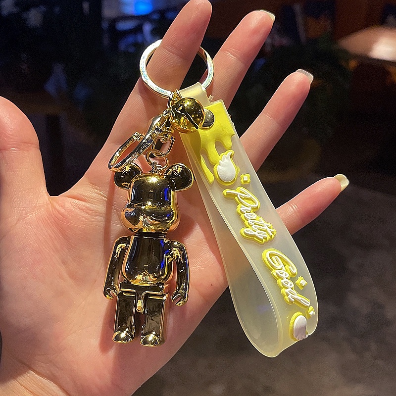 Colorful Cartoon Bearbrick Gloomy Keychain Bag Pendant Birthday Present ...