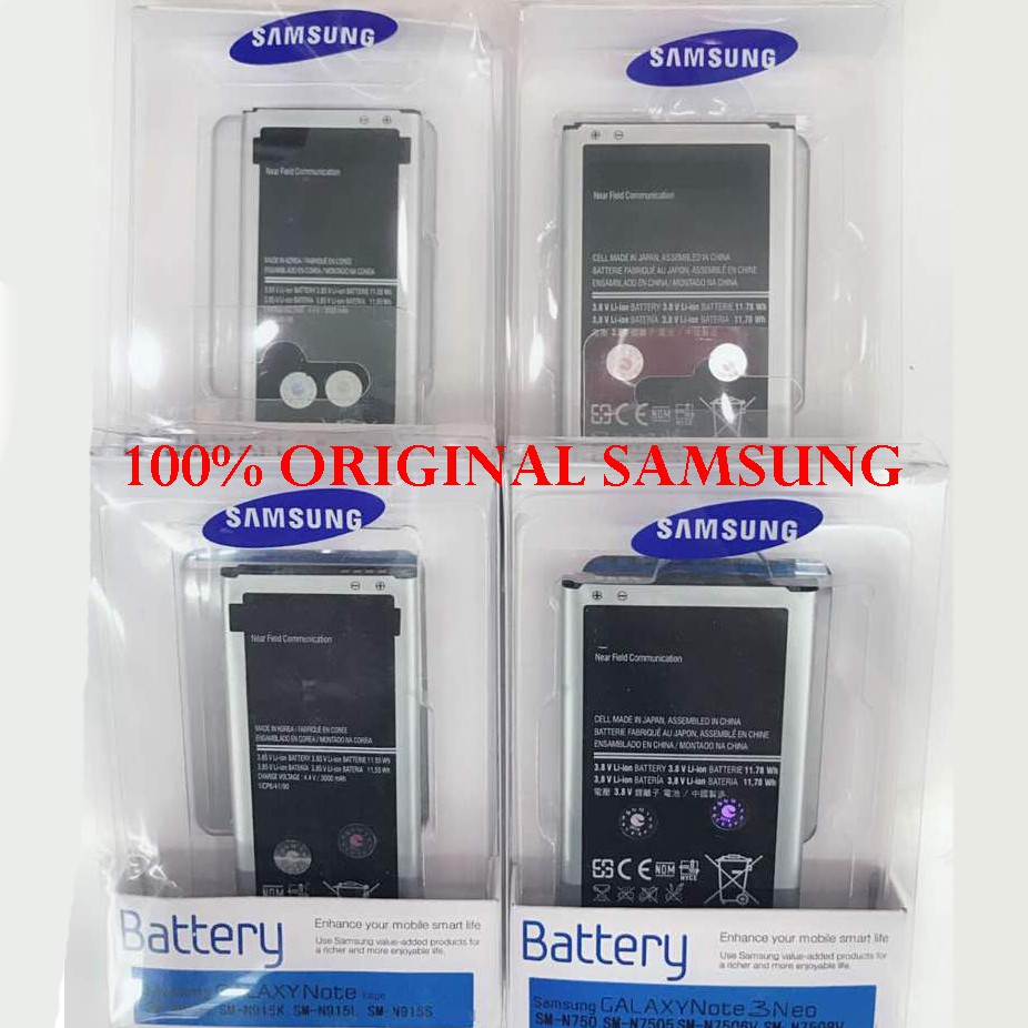 ORIGINAL SAMSUNG BATTERY NOTE 2 3 4 NOTE 3 NEO NOTE EDGE | Shopee Malaysia