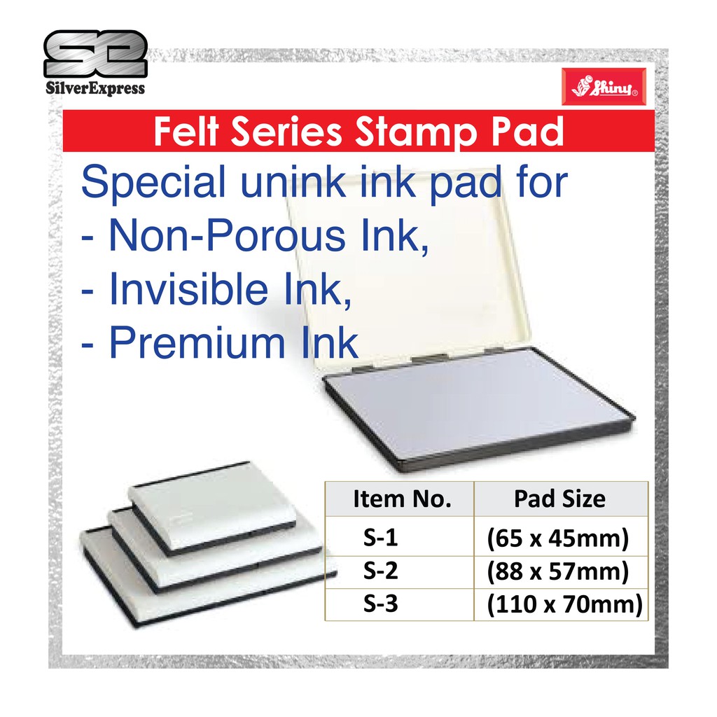 Felt Series Stamp Pad unink stamp pad special for fast dry ink / unink ...
