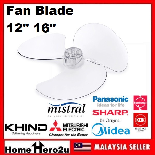 12" 16" 18" 20" Inch Universal Multi Fan Blade Blade Leaf Fan Fan ...