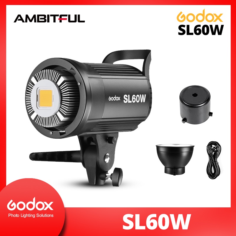 Godox LED Video Light SL-60W SL60W 60W White Version LED Continuous ...