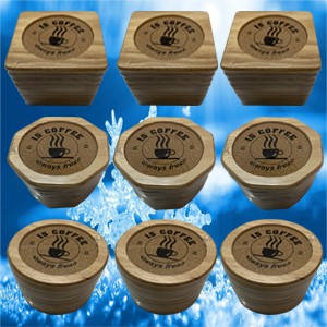 Wooden CUP PADS - NATURAL CUP LINERS 10 PIECES - Used to line drinking ...