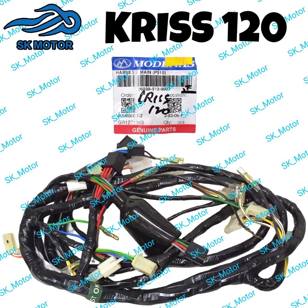 Modenas KRISS 120 Original Wire Harness Assy Wiring Wayaring Wayering ...